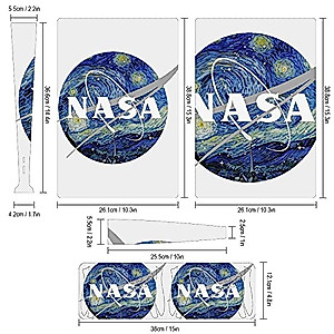 PlayStation 5 Digital edition version sticker protective cover, Starry Night Nasa ps5 controller protective shell (compatible with ps5 Digital edition)