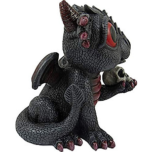 World of Wonders Grave Yard Series Dreamland Dragons | Collectible Dragon Figurine with Birth Certificate | Fantasy Home Decor Accent | 6inch Dragon Statue - Carnelian