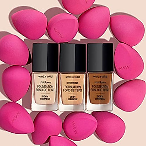 Makeup Sponge By Wet n Wild Blending Beauty Sponge for Liquid, Cream, and Powder, Vegan, Cruelty Free