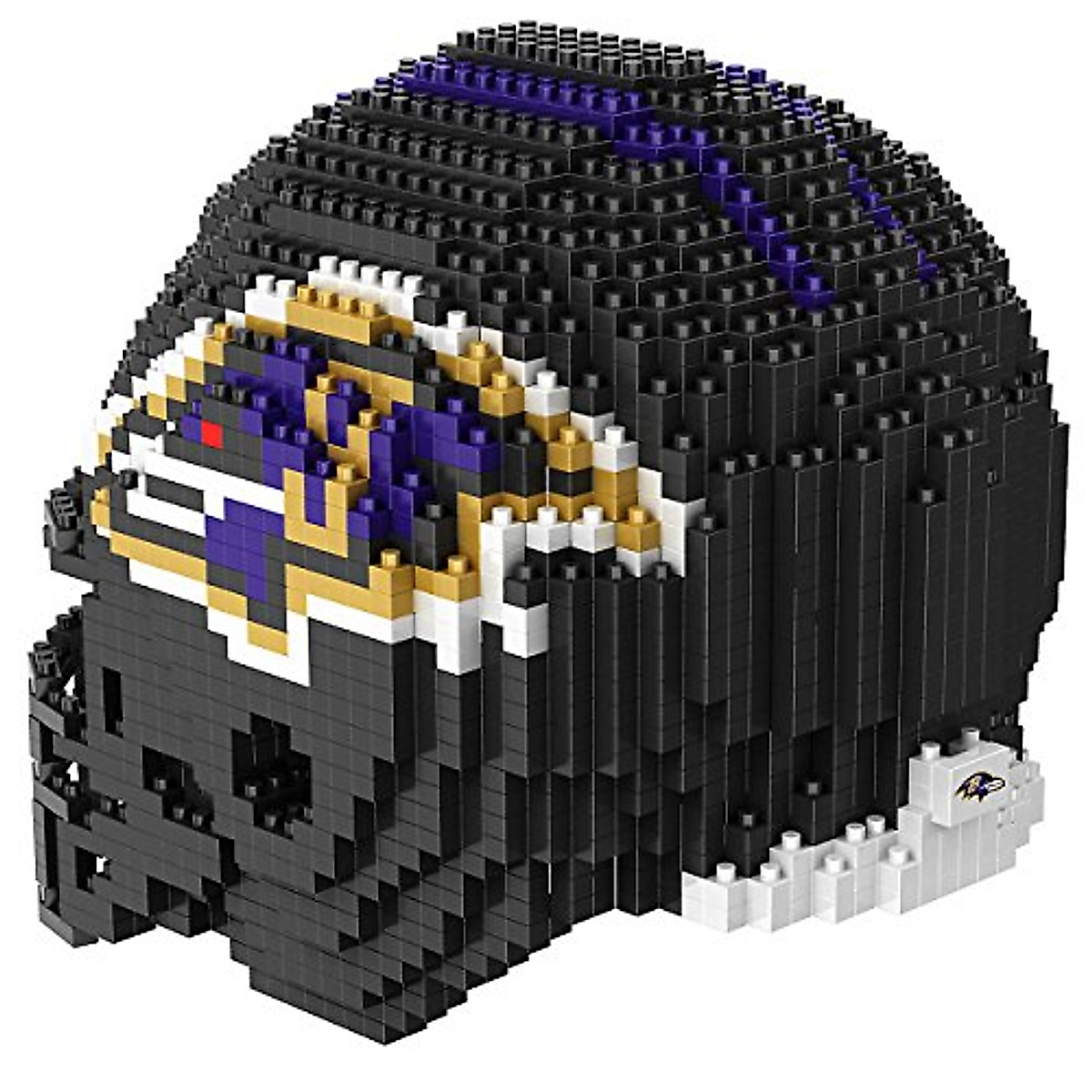 FOCO Baltimore Ravens NFL 3D BRXLZ Construction Toy Blocks Set - Helmet, 1378 pieces