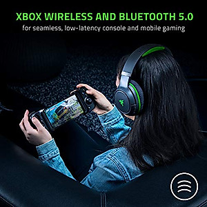 Razer Kaira Pro Wireless Gaming Headset for Xbox Series X|S, Xbox One: Triforce Titanium 50mm Drivers - Supercardioid Mic - Dedicated Mobile Mic - EQ Pairing - Xbox Wireless & Bluetooth 5.0 - Black