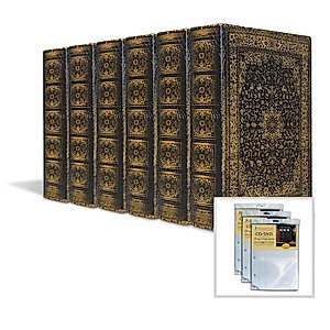 Bellagio-Italia Olde World Persian DVD Storage Case and Book Box - 6-Pack with 3 Insert Sheets