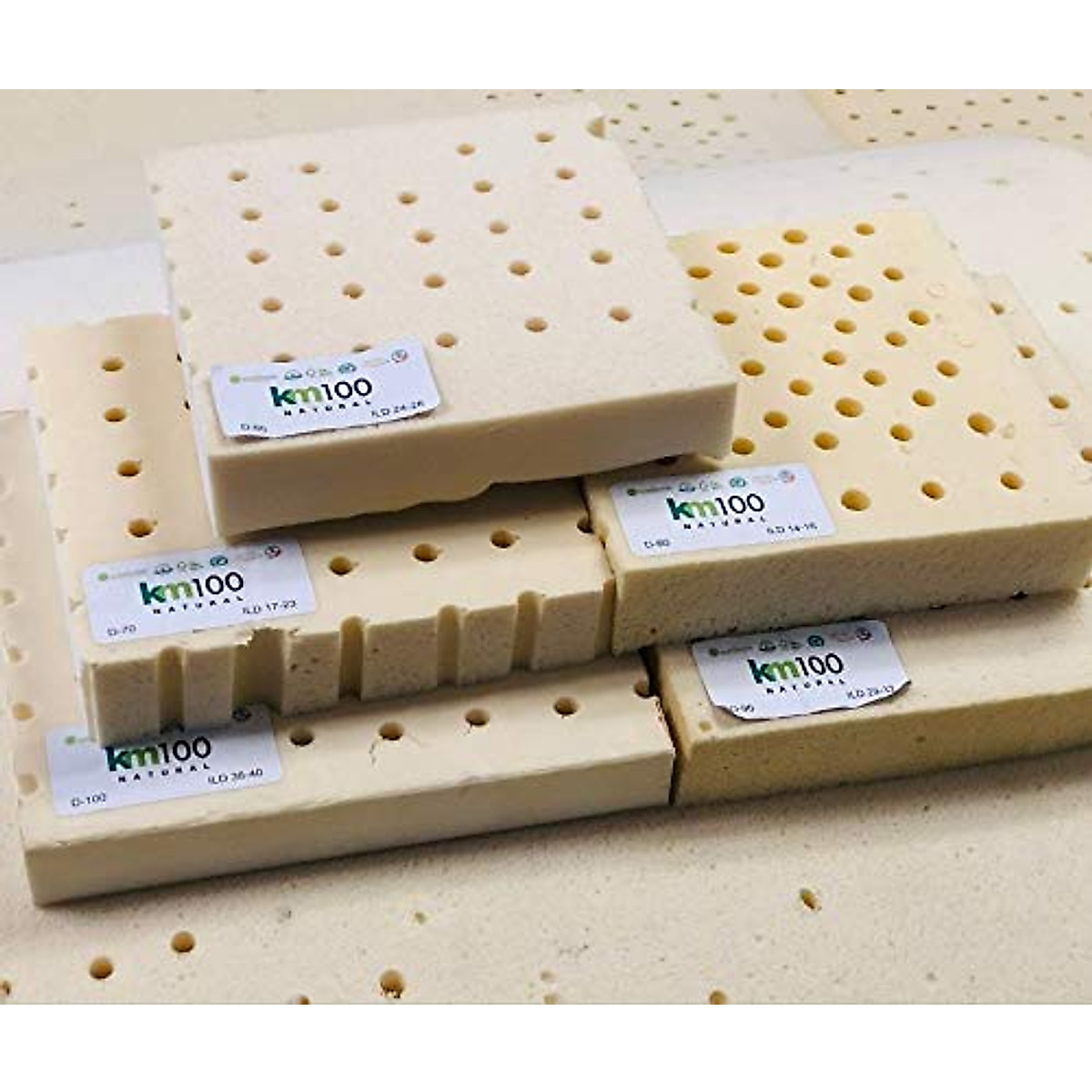 Equilibrium100% Natural Latex Mattress Topper - Soft - 2 Inch - Full Size