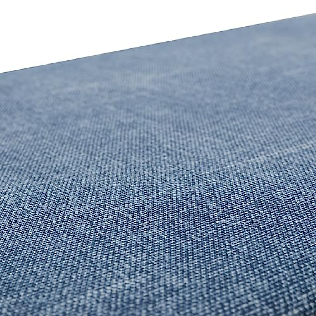 Pillow Perfect Tory Solid Indoor/Outdoor Wicker Patio Sofa/Swing Cushion Tufted, Weather and Fade Resistant, 19" x 44", Blue