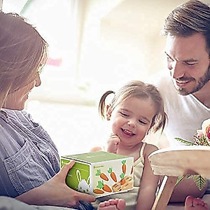 SKYFIELD Wooden Carrot Harvest Game & Shape Puzzles Gifts Toys for Boys Girls 3 4 5 6 Years Old, Color& Shape Educational Montessori Toys for Toddler Kids, Great Birthday Gift