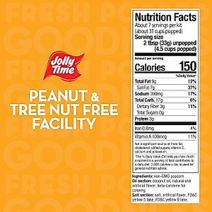 JOLLY TIME All in One Popcorn Kit, Portion Packets with Kernels, Oil and Salt for Movie Theater or Air Popper Machines (24 pack, 6oz Kettle)