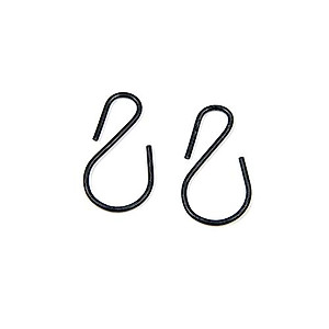 T Tulead 1.73" Length S Hooks Iron Hanger Hooks Connectors S-Shaped Hook Hnagers 2mm Thickness Pack of 30