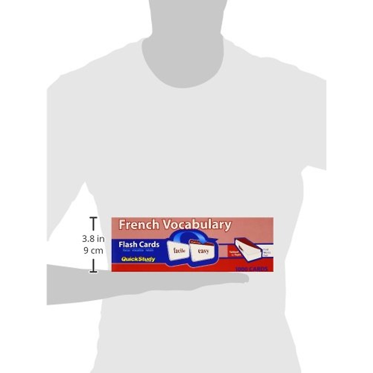 French Vocabulary Flash Cards - 1000 cards: a QuickStudy Reference Tool
