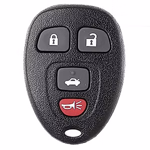 SCITOO Keyless Entry Remote Control Key Fob Replacement for 4 Buttons 2006-2011 for Chevy for Impala for Monte Carlo for Impala for Buick Lucerne for Cadillac DTS 1PC FCC OUC60270