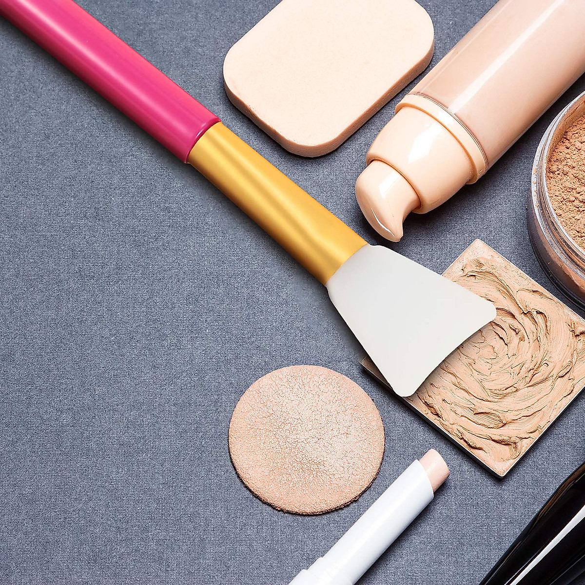 Patelai 20 Pieces Soft Silicone Facial Mud Applicator Clay Tools Face Mask Brushes Beauty Tools for Sleeping Mud Mask Hairless Body Lotion and Body Butter