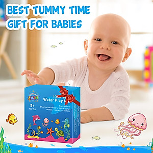 ZMLM Baby Tummy-Time Water Mat - Infant Water Play Mat Water Playmat Sensory Pad Baby Stuff for 3 6 9 12 Months Newborn Toddler Boys Girls Best Gift Fun Indoor Activity Item Game