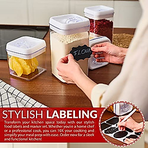 Airtight Food Storage Containers - Set of 4PC Kitchen & Pantry Organization Storage Container with Easy Lock Lids for Cereal, Flour, Sugar & Dry Food Plastic Stackable Canisters (White) 1.8gal/6.7L