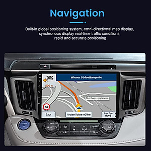 Car Radio Stereo for Toyota RAV4 2013-2018, Biorunn Android 11 10.1 Inch Octa Core Car GPS Navi Wireless Carplay Android Auto Head Unit IPS Touchscreen BT FM AM RDS DSP, 4GB RAM 64GB ROM
