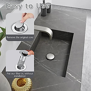 NAWTOR 2Pcs Sink Drain Strainer, Shower Strainer Drain Hair Catcher Floor Drain Filter Stainless Steel Drainer Filter Used to Prevent Clogging of Kitchen Sinks