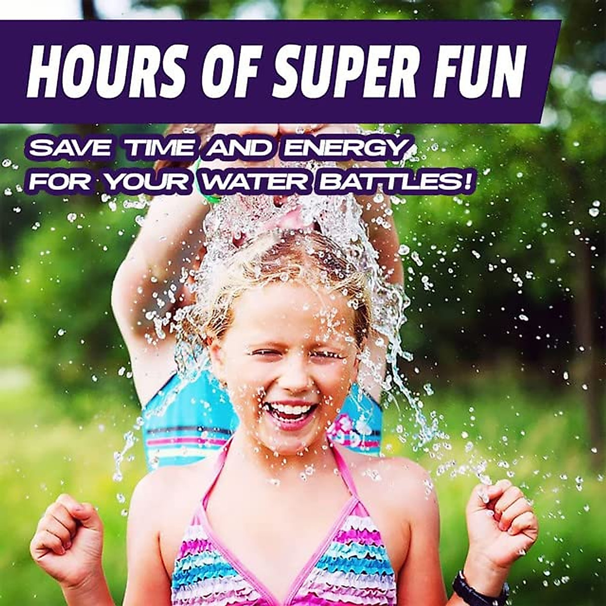 Water Balloon Portable Filling 3-in-1 Pumping Station, Pump Fills with Air or Water, Includes 500 Balloons and Water Pump for Kids Parties