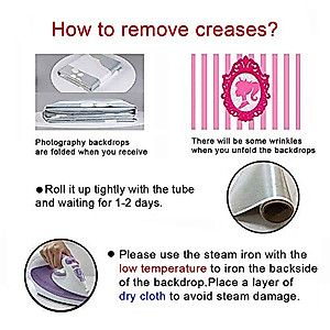 VIDMOT Pink White Stripes Backdrop Doll Head Photo Frame Glamour Girl Photography Background Christmas Party Decor 7x5ft Pink Party Backdrop Photo Booth Banner for Cake Table Supplies LSVV1009