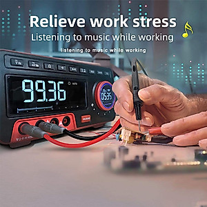 Benchtop Digital Multimeter ZT5566 Multifunctional Electrical Tester 19999 Count Multimeter Auto Range Voltage Meter with Music