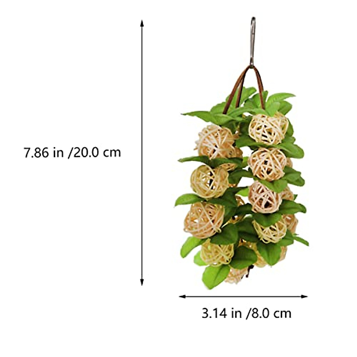 generic 1 String Chewing Chew Bird Pet Small Foraging Parrot Budgies Conures of Entertaining Lovebirds Macaws Lovebird Toys Cage for Conure Cockatiel Shredder Parakeet Toy Balls Plaything
