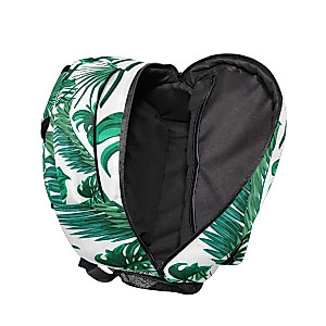 SUABO Palm Tree Leaf Backpack for School Student Laptop iPad Tablet Travel School Bag for Girls Daypack