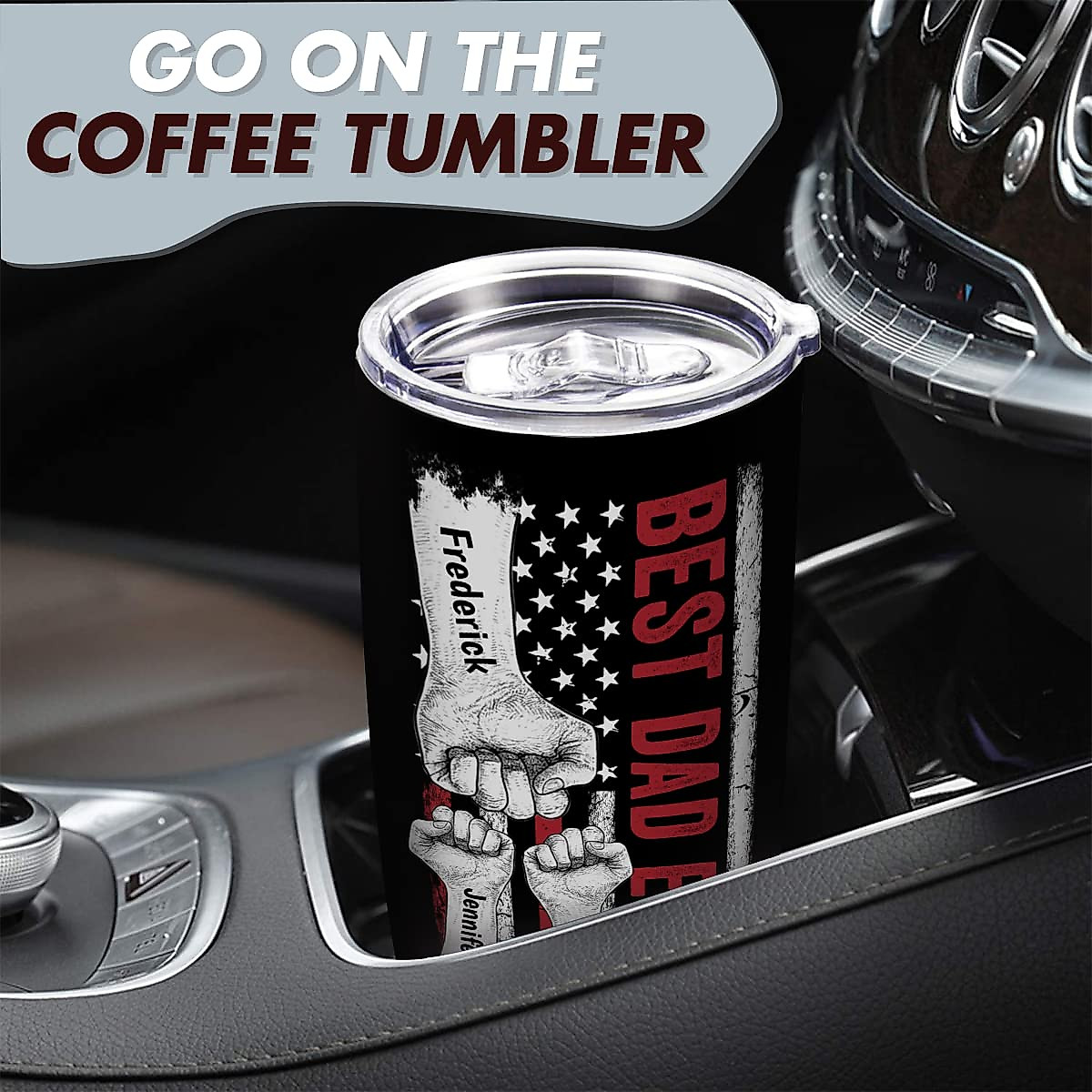 wowcugi Personalized Dad Tumbler 20oz 30oz My Favorite People Call Me Dad Stainless Steel Tumblers Coffee Travel Mug Cup Birthday Fathers Day Gifts From Daughter Son