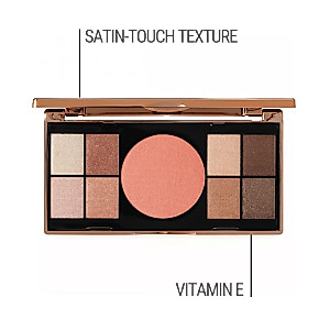 M. Asam Magic Finish Eyeshadow Palette – Pigmented eye make-up with 8 shades of eyeshadows & a blush, elegant case with large built-in make-up mirror, for every age & skin type, make-up set