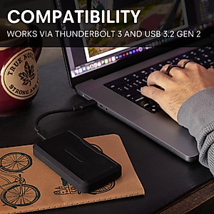 Glyph Production Technologies Atom Pro 2, External NVMe Solid State Drive (SSD), Thunderbolt 3 (8TB)