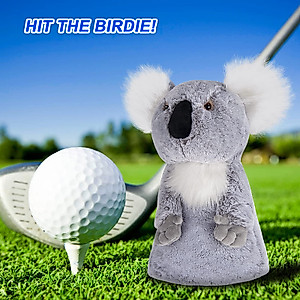 Cozion Golf Headcovers - Koala Golf Club Covers for Woods and Driver, Cute Animal Golf Club Head Covers