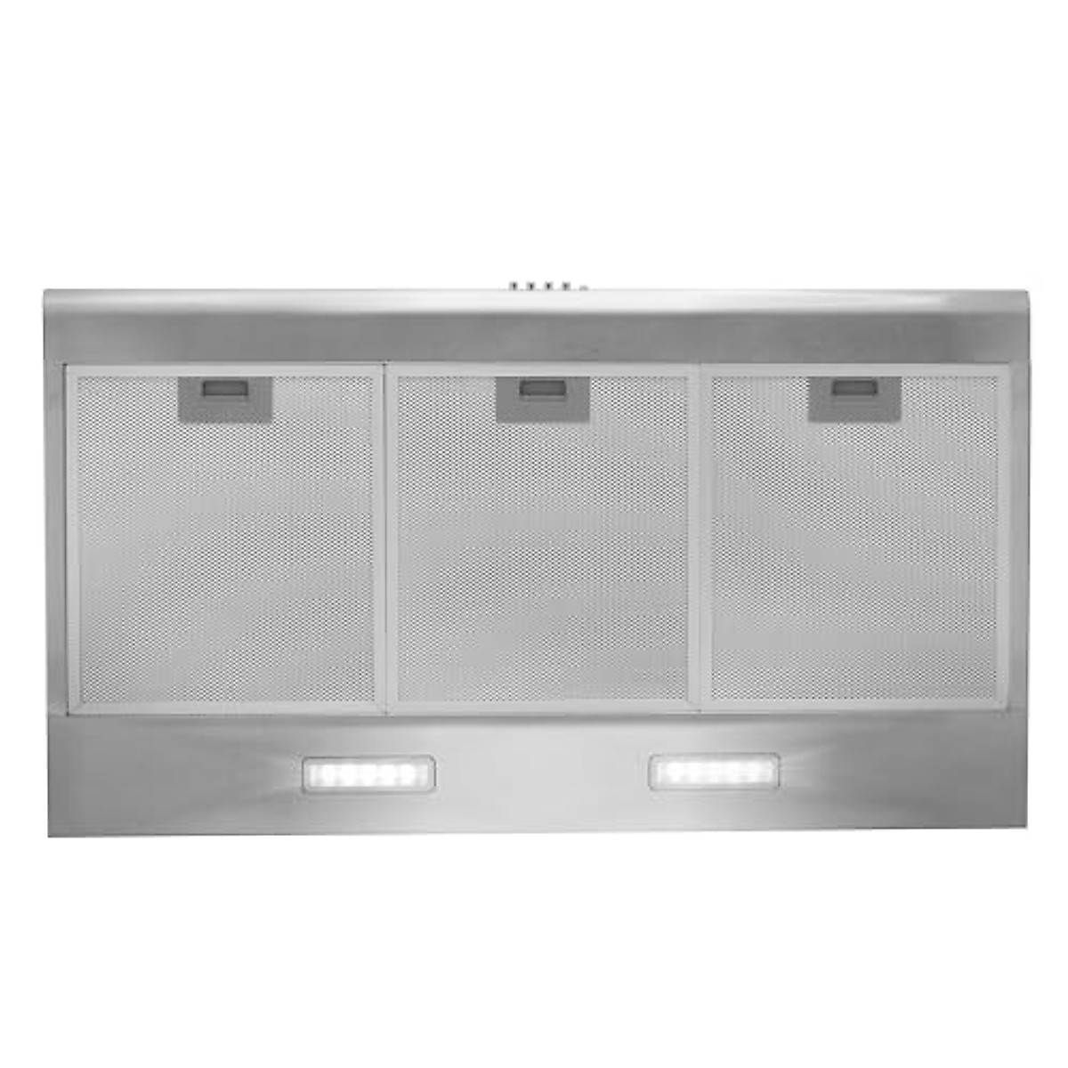 COSMO COS-5MU36 36 in. Delta Collection Ducted Under Cabinet Range Hood, Button Controls, Reusable Filters, LED Lights, Stainless Steel