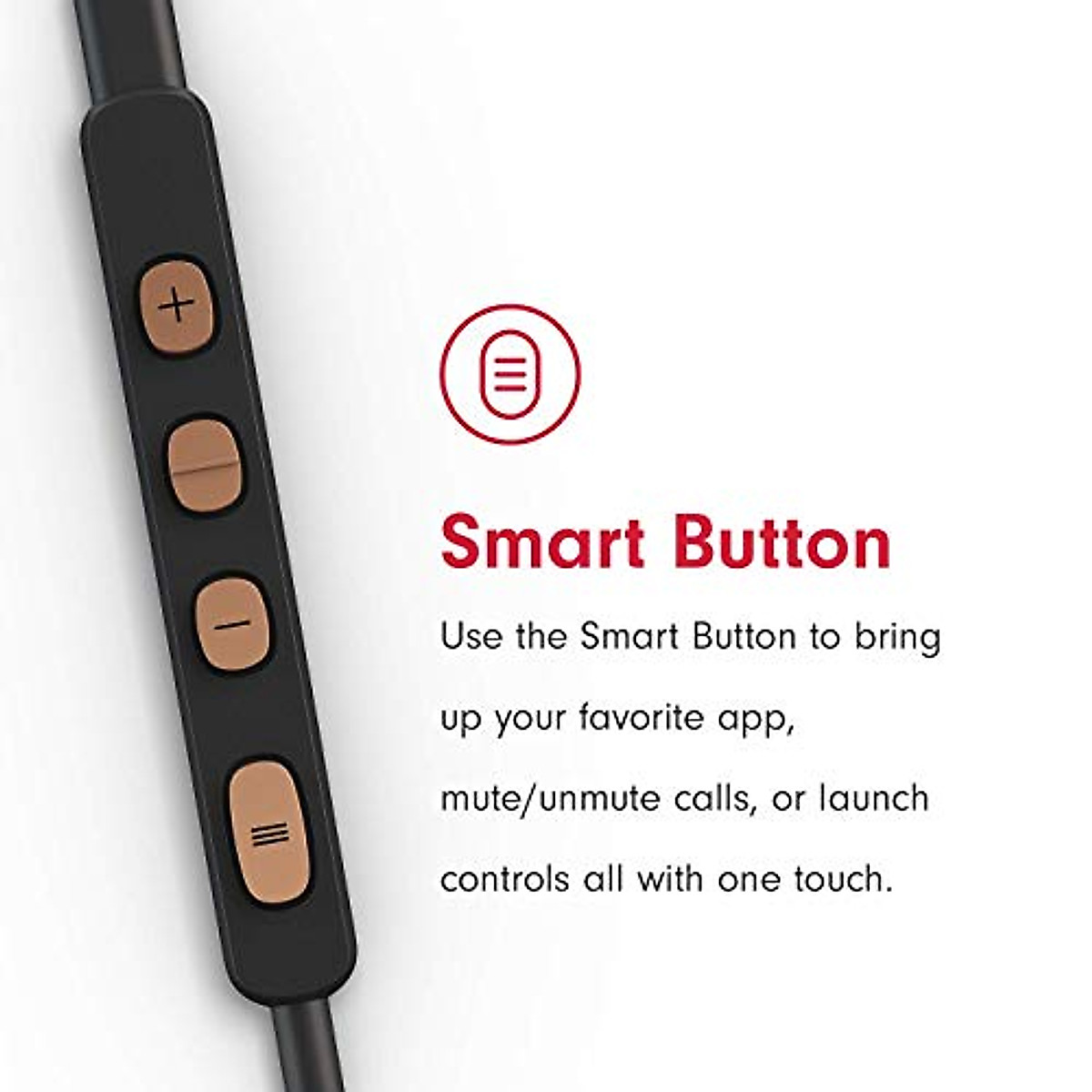 RAYZ Pioneer Plus (Black) Active Noise Cancelling Wired Earphones with Microphone in Ear Corded Smart Noise Reduction, Auto-Pause, Hands-Free, Hey Siri MFI Certified Compatible iPhone, iPad, iPod