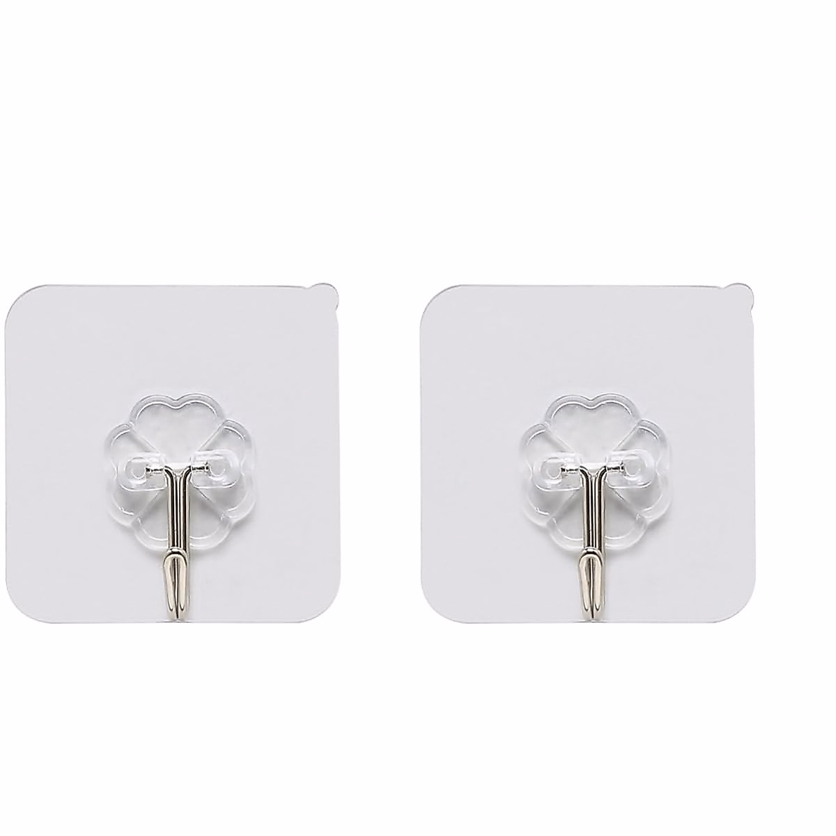 ABOOFAN 20 Pcs Nail- Hook Ceiling Hook White Round Stool House Shaped Floating Shelves Invisible Hook Clear Adhesive Hooks Metal Camera Sticker Fix It Toddler Toy Wall Hook Water Proof