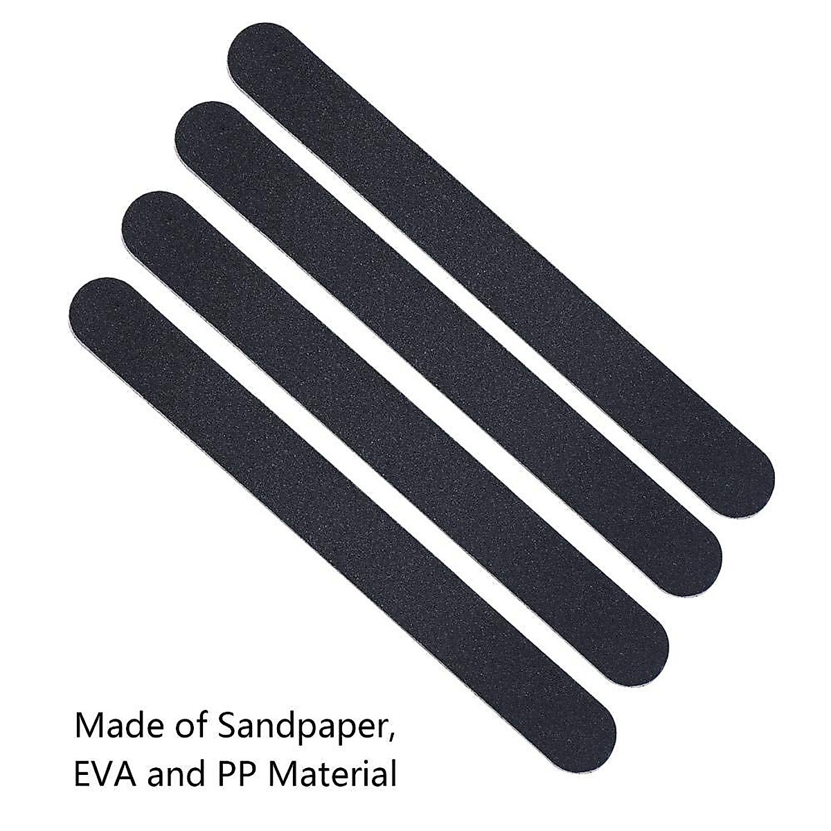 12Pack IFUNSON Professional Nail File Double Sided 120/180 Grit, Emery Board Manicure Pedicure Tool Black