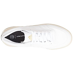 adidas Women's Court Revival Sneaker, White/White/Gold Metallic, 7.5