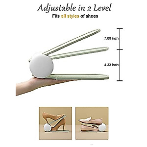 MinYiKou Unique Shoe Slots Organizer，Adjustable Shoe Stacker Space Saver，Easy Shoe Organizer，Double Deck Shoe Rack Holder Space-Saving Storage Units for Shoe cabinet Organization (Gray)