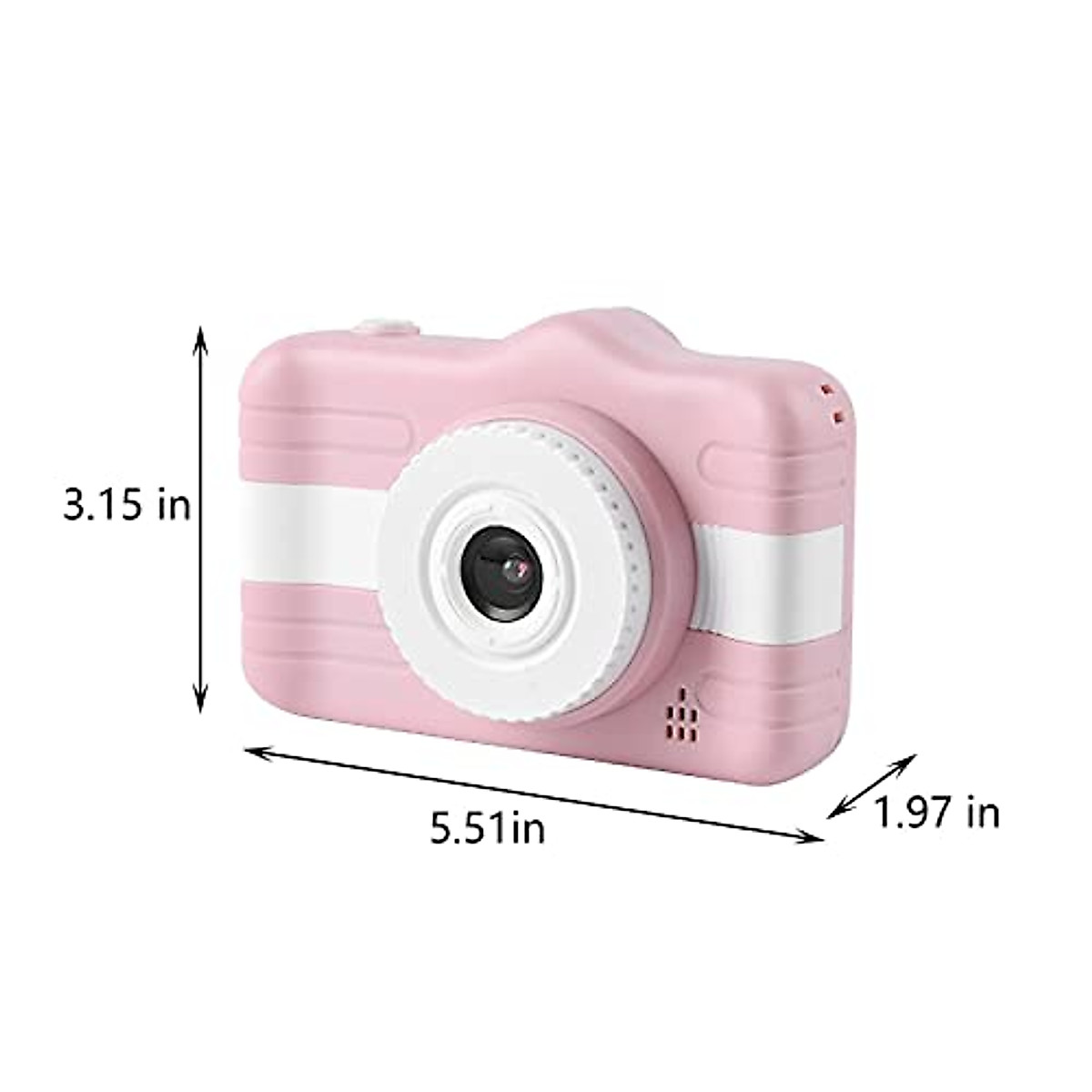 Portable Mini Digital Camera for Kids Photography and Video Durable Easy to Use 1080p Front and Rear Dual Cameras Video and Selfie Record Life Digital Camera