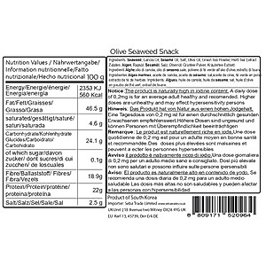 Daechun(Choi's1) Seaweed Snack, (Pack of 20), Original, Sea Salt, Green Tea Powder, Product of Korea