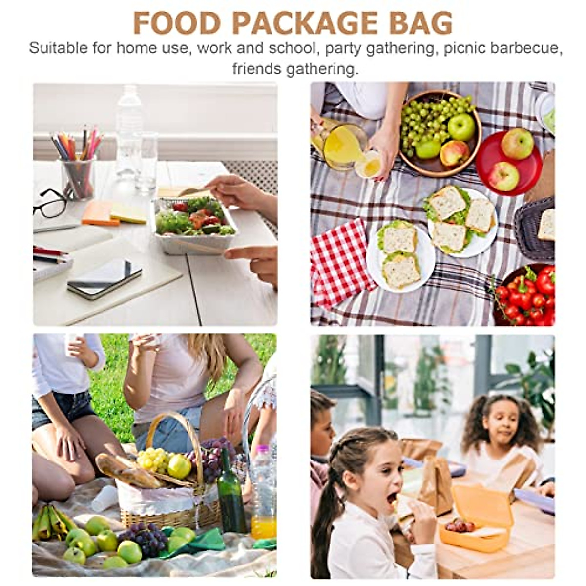 Luxshiny Insulated Grocery Bag Pizza Delivery Bag, Insulated Carrier Bags White Delivery Bags Grocery Bags for Pizza Food Dinner (26x30cm) Grocery Tote Bags