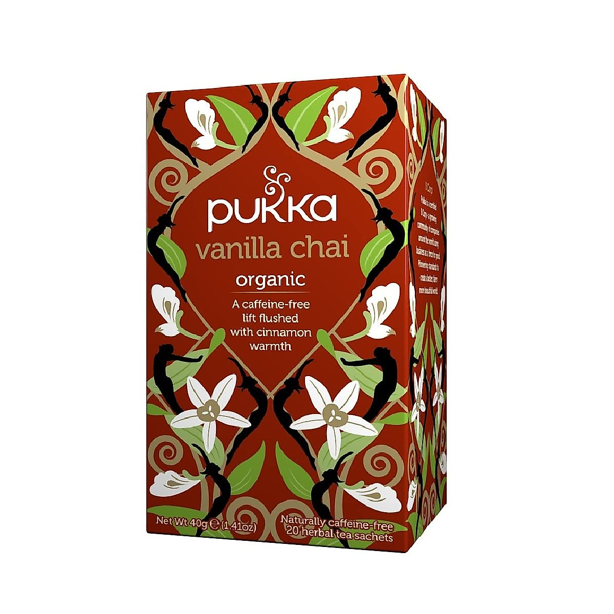 Pukka Organic Herbal Tea Vanilla Chai 20 Tea Bags