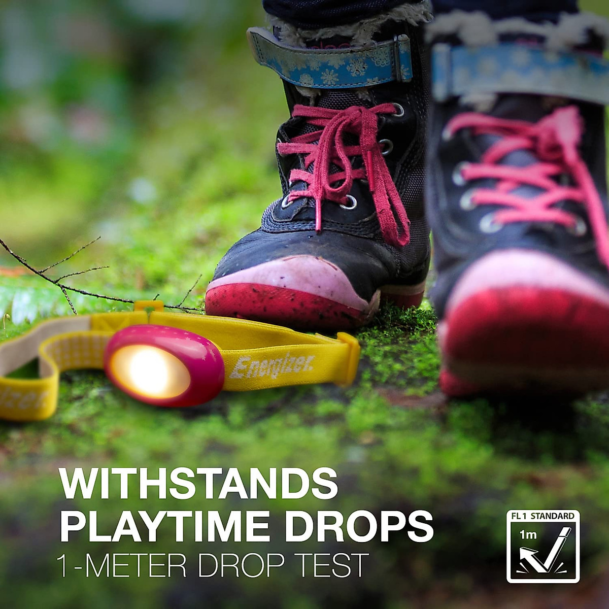 Energizer LED Headlamp for Kids, Ages 3+, Bright Headlamp for Indoor and Outdoor Play, Batteries Included, Pack of 1