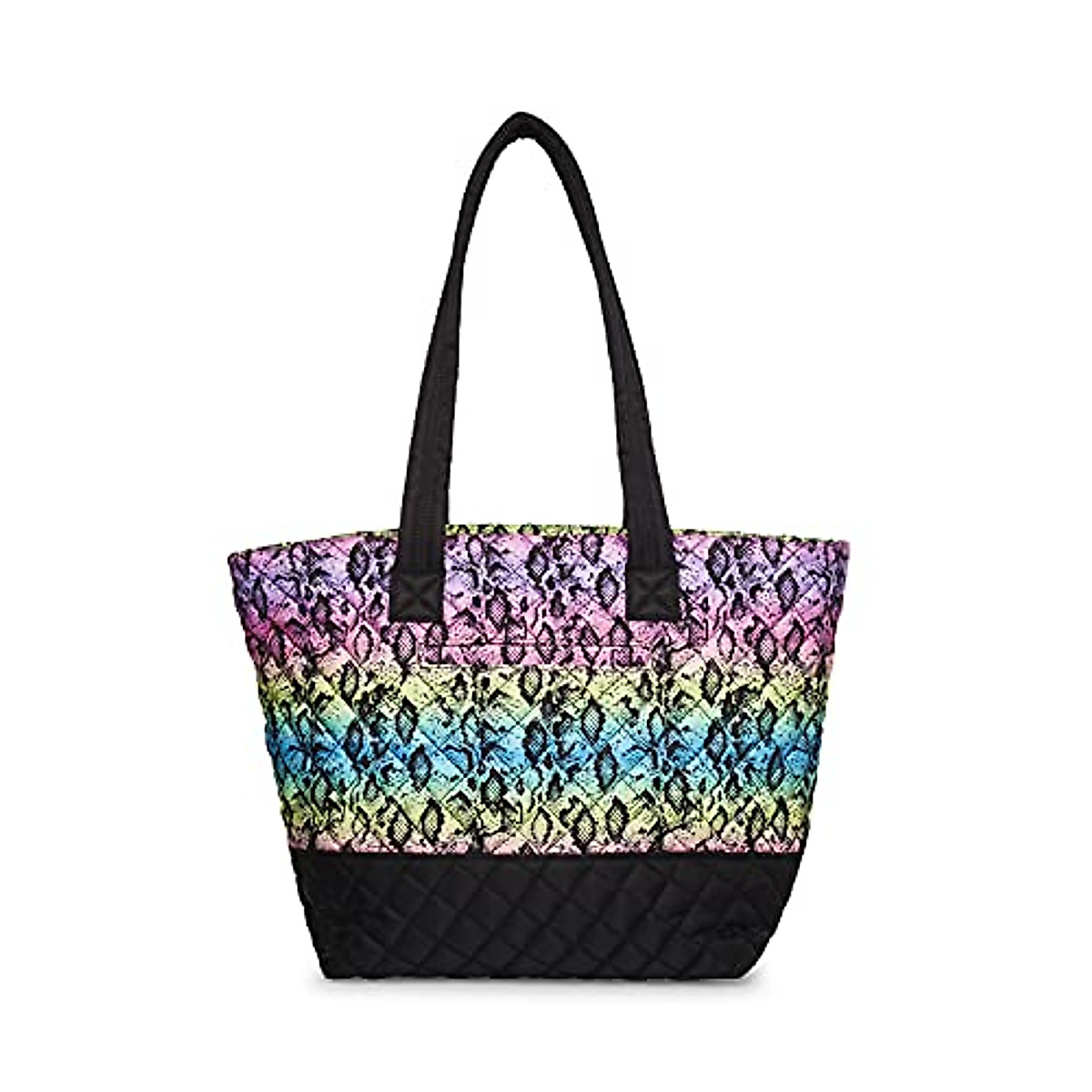 Betsey Johnson Nylon Quilted Tote, Rainbow