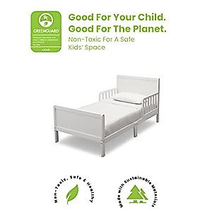 Delta Children Fancy Wood Toddler Bed - Greenguard Gold Certified, Bianca