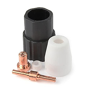 JEGS Plasma Cutter | 110V AC | 220V AC | 60% @ 30A | Cuts Steel And Iron Up To 3/8 “ Thick | Includes Power Cable, Plasma Cutting Torch, Ground Cable/Clamp, Hand Held Mask, And More