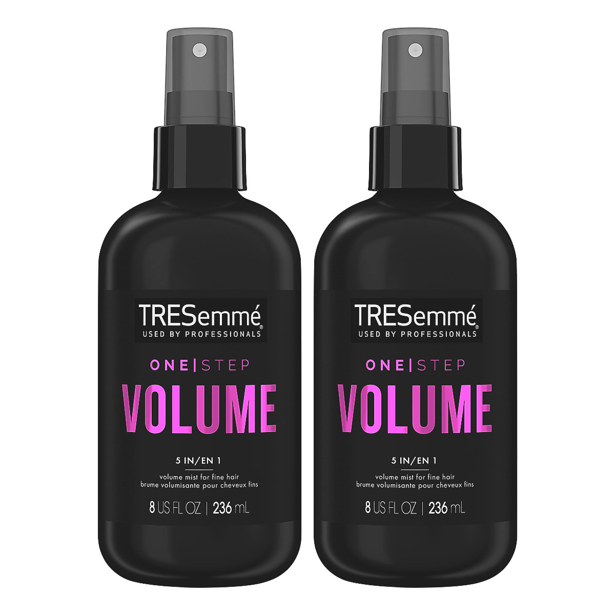 TRESemmé One Step 5-in-1 Volumizing Hair Styling Mist 2 Count For Fine Hair Hair Care Product for Soft, Weightless Volume 8 oz