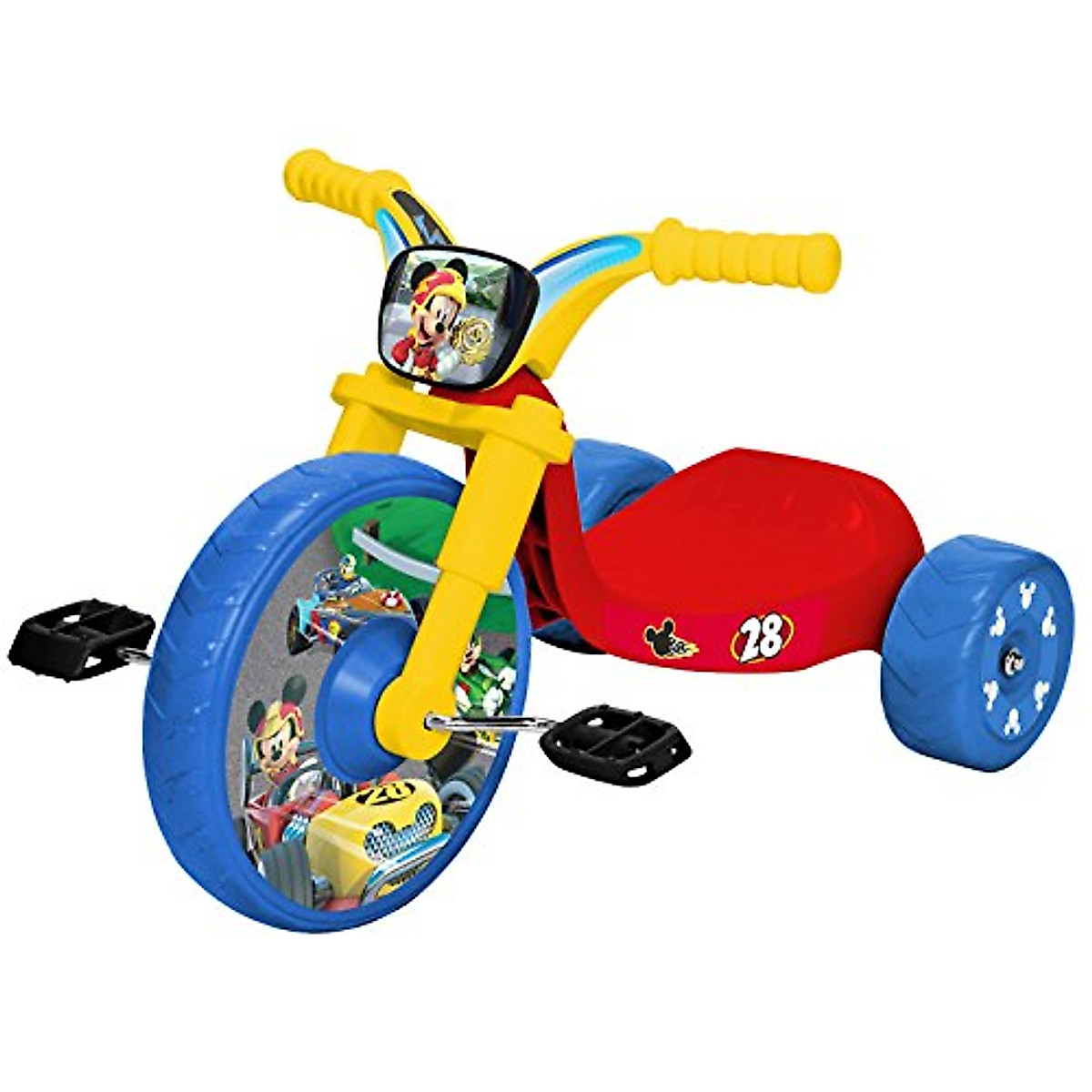 Fly Wheels Mickey & The Roadster Racers 10" Fly Wheels Junior Cruiser Ride-On, Ages 2-4