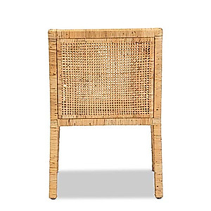 Baxton Studio Karis Chairs, Natural/White Natural/White