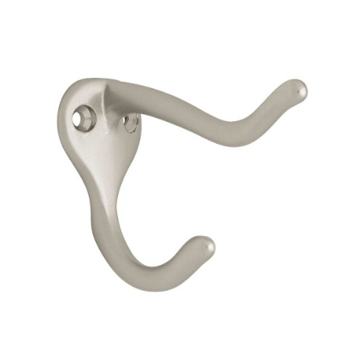 Franklin Brass Coat and Hat Hook Wall Hooks Single Pack, Satin Nickel, B59303G-SN-C