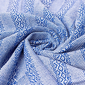 Baby Trapoz Mexican Rebozo Shawl, Ideal for Natural Birth, Doula Massage, 98.5", Royal Blue