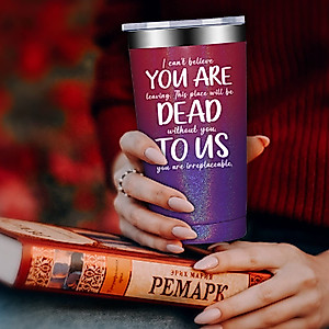 Fufandi Going Away Gift for Coworker - Coworker Leaving Gifts for Women - Farewell Gifts for Coworkers - New Job, Goodbye, Good Luck Gifts for Coworkers, Colleague, Boss - Tumbler Cup