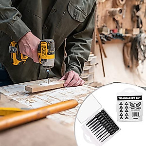 Triangle Bit Set (10 Pack - 2.3" Long Magnetic Heads) In the Following Triangle Screwdriver Sizes: TA12, TA14, TA16, TA18, TA20, TA23, TA25, TA27 (x2), TA30