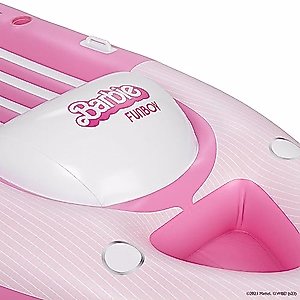 Barbie The Movie & FUNBOY Speed Boat Inflatable Pool Float Medium