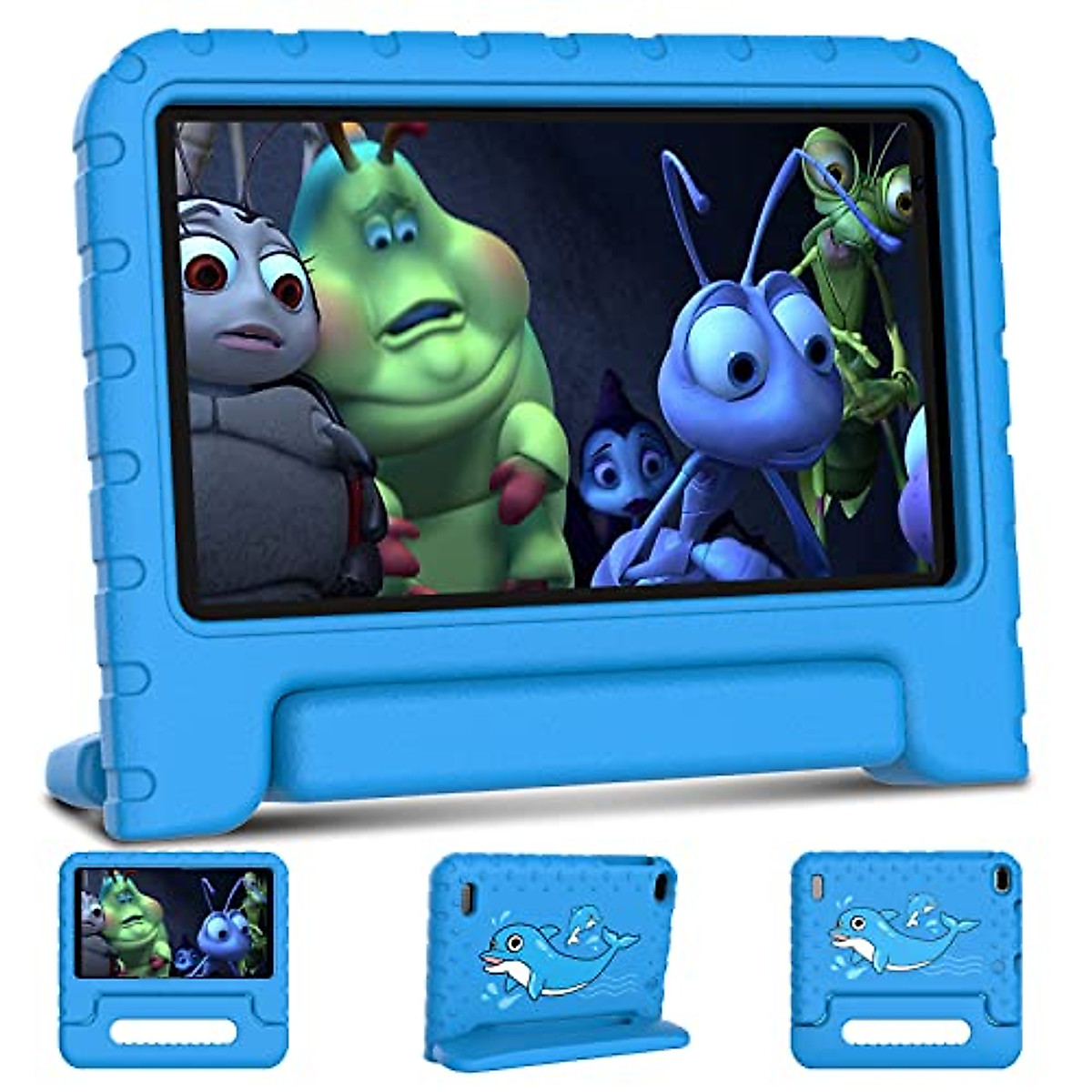 AOCWEI 2023 Kids Tablet, 7 inch Android Tablets for Kid Toddler with 32GB ROM 128GB Expand, WiFi 6, Parental Control, IWAWA Pre-Installed, Cute Kid-Proof Case, Bluetooth 5.0, Learning (Blue)